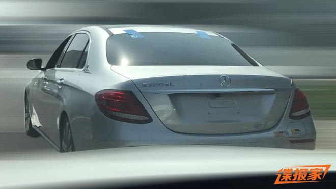 曝国产奔驰E300eL谍照 插电混动-新浪汽车