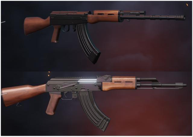 特别容易混淆的吃鸡枪械，看图识枪：找出AK、M4、98K！
