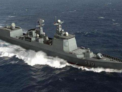 中国052E型大驱浮出水面, 搭载96个垂发单元, 战斗力超强|驱逐舰|中国海军|战斗力_新浪新闻