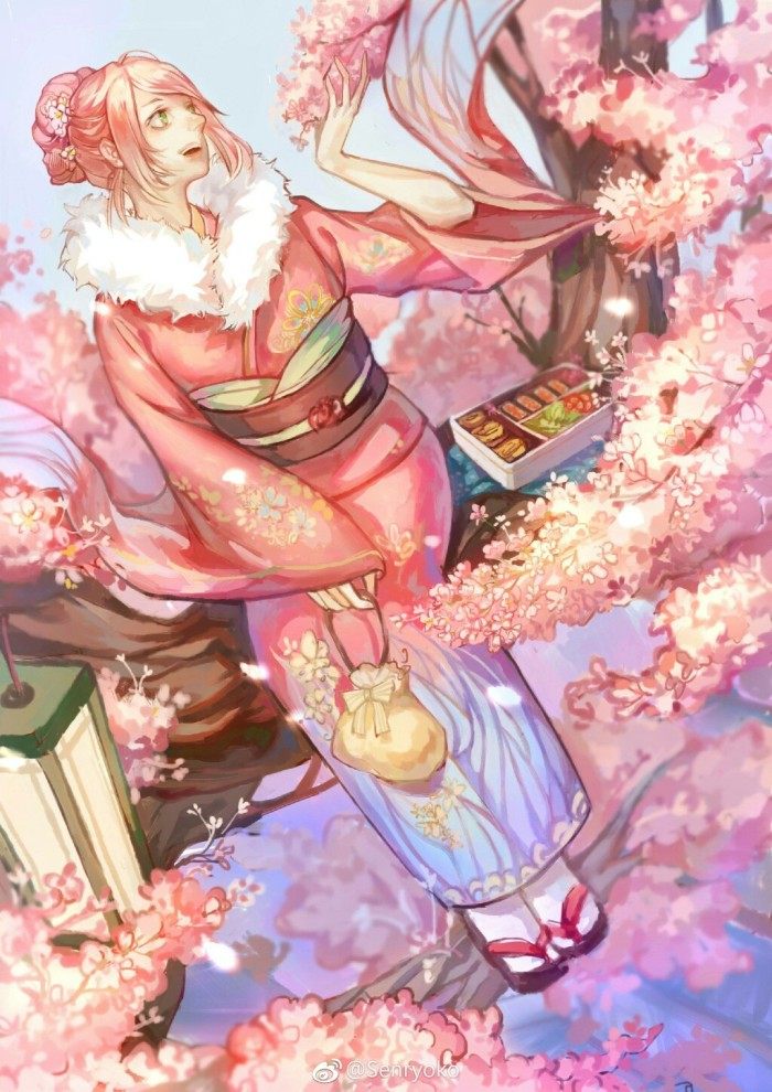 火影忍者：小樱穿上和服美得让人睁不开眼，简直就像开了挂和服火影忍者鸣人新浪新闻 8258