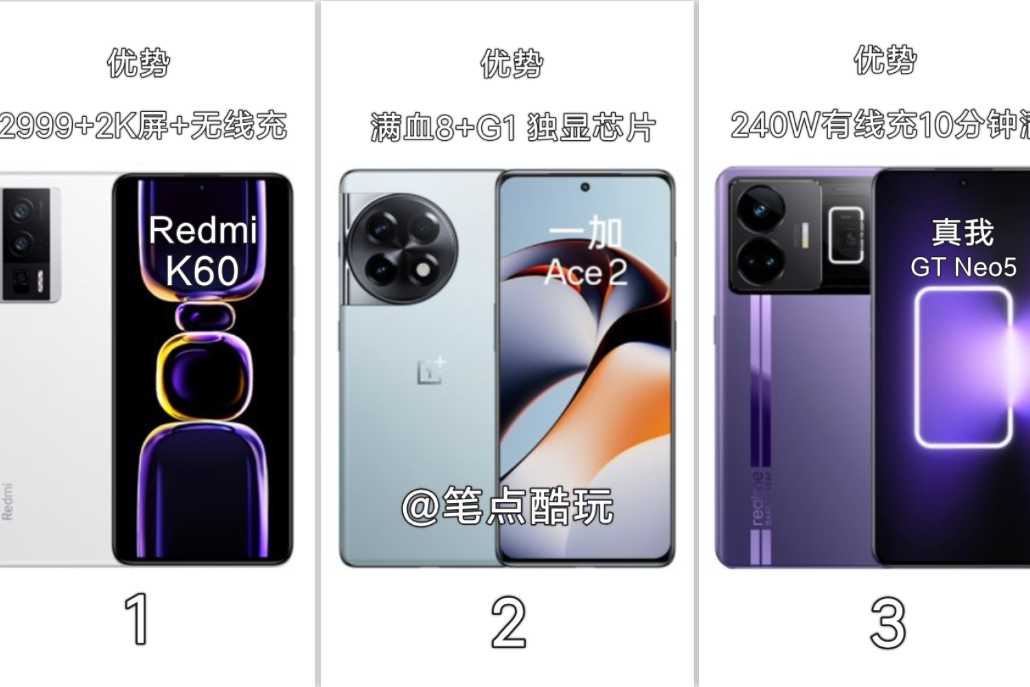 红米K60，一加Ace2和真我GT Neo5究竟怎么选？|一加|红米|真我_新浪新闻