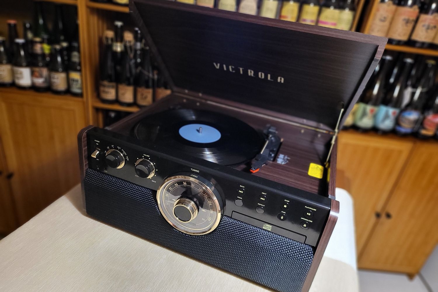 Victrola Empire六合一多功能黑胶复古留声机|音箱|唱机|音乐|仪式感|黑胶唱片_新浪新闻