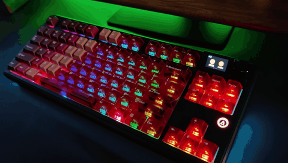 續航•靜音•個性三殺！黑爵MK87無線三模鍵盤 - 新浪香港