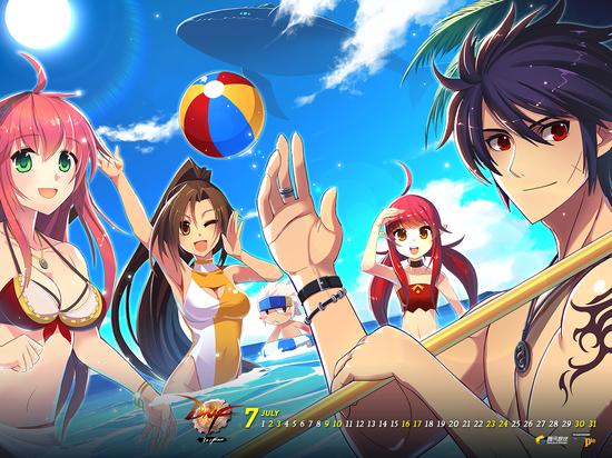 dnf7月夏日泳装高清壁纸一览_新浪游戏_手机新浪网