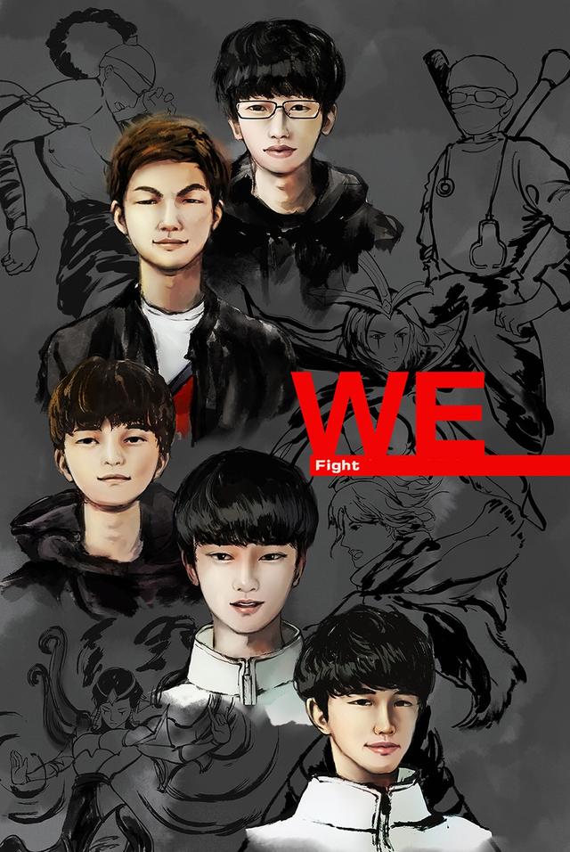 20张应援英雄联盟S7电竞主题同人绘画， 为WE和RNG疯狂打Call