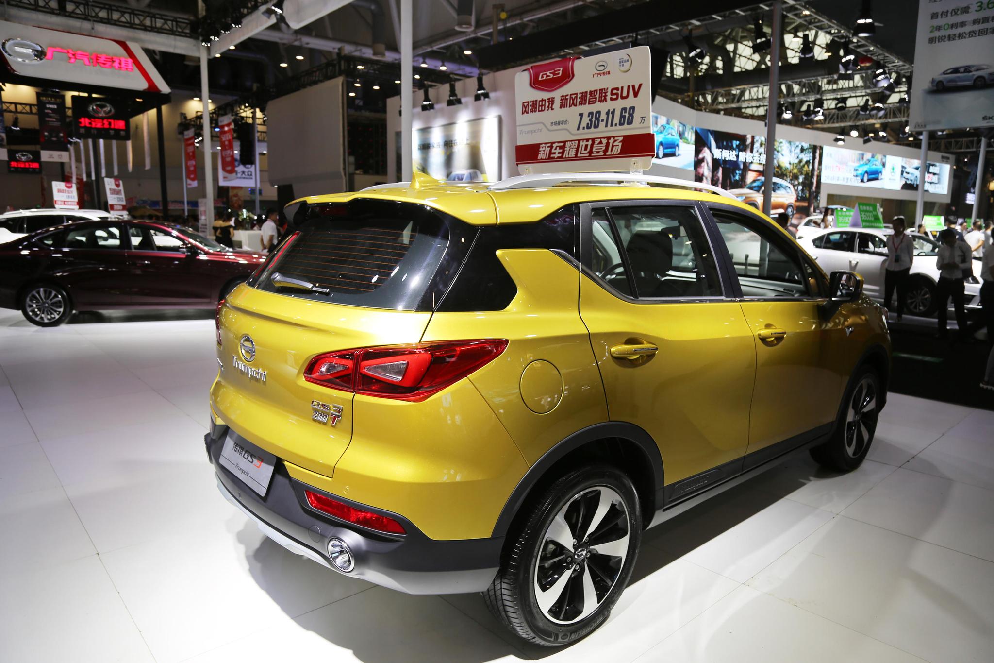 广汽传祺GS3，8万级别新风潮智联SUV，车展实拍！-新浪汽车