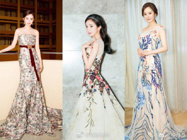 盘点2017女明星礼服照,ab真美关晓彤略土,迪丽热巴不上镜