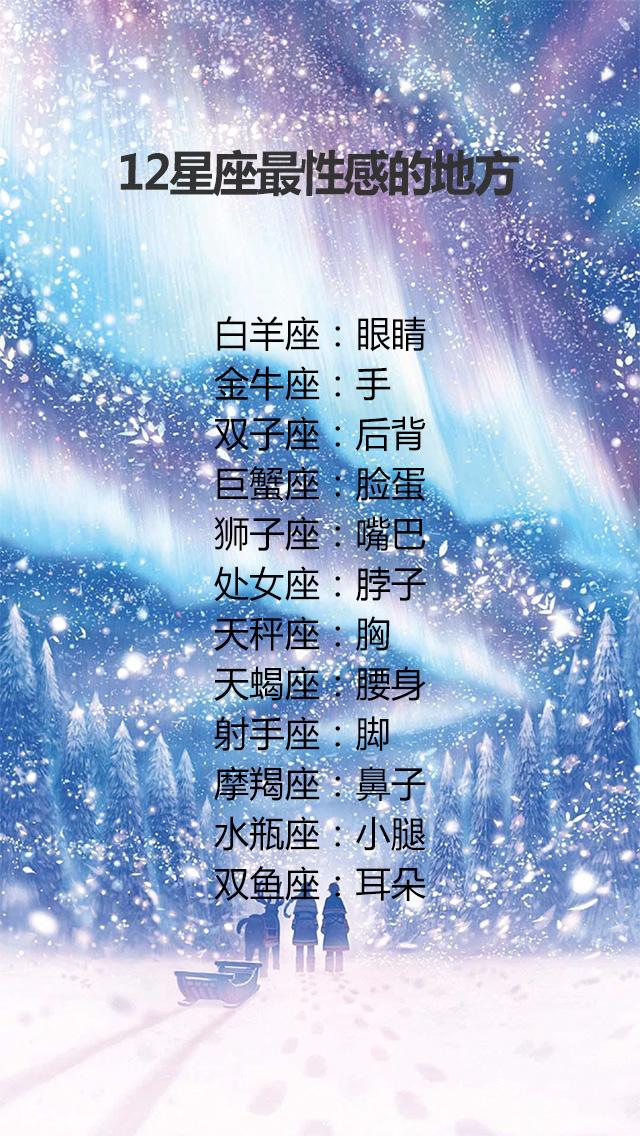 12星座最性感的地方，追求者最多，看谁不顺眼的星座