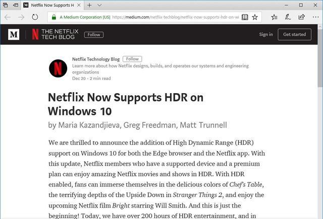 HTPC玩家的福音-Win10版本的NetFlix终于获得HDR支持|NetFlix|线材|玩家_新浪新闻