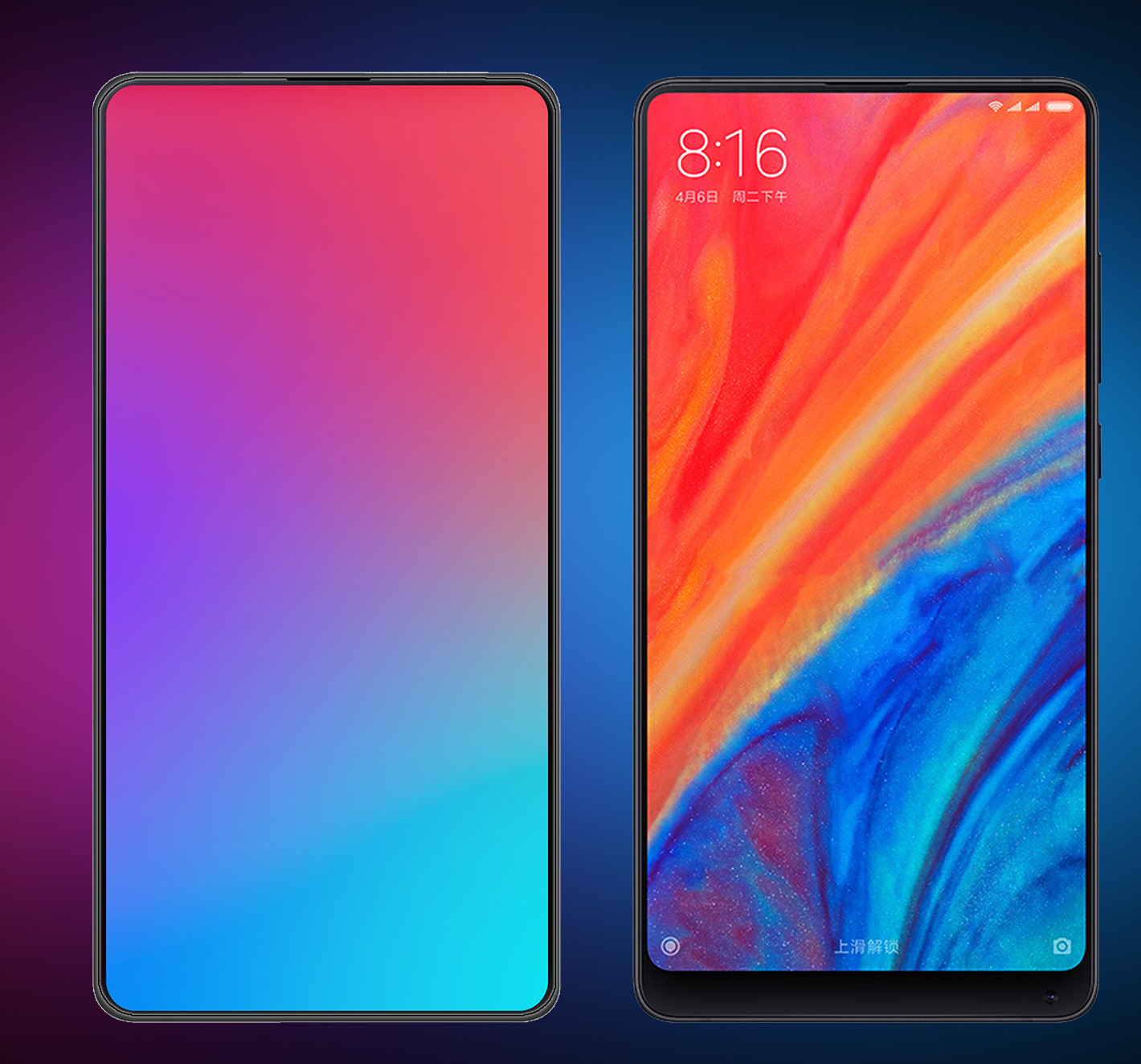 屏占比高达95%，概念版小米mix3，对比小米mix3|概念版|小米|屏幕_新浪新闻