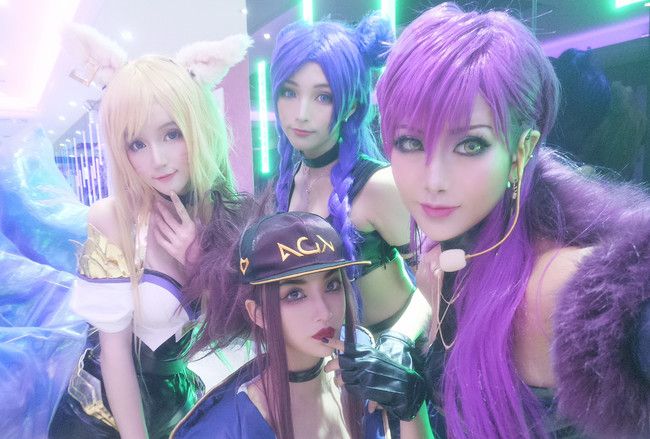 英雄联盟：KDA女团COS大合集，阿狸好可爱，网友：我全都要了！|卡莎|阿卡丽|狸_新浪新闻