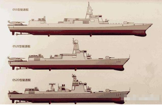 052D定格36艘？新052E开始设计，排水量或达9000吨