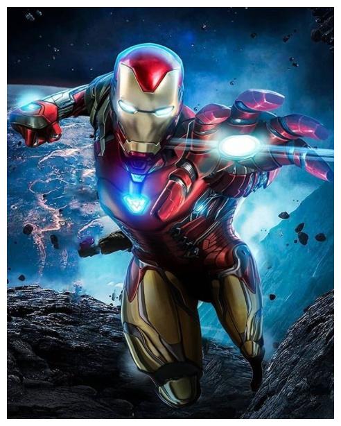 《复联4》最新概念海报，钢铁侠身穿MK85战甲，单枪匹马复仇灭霸