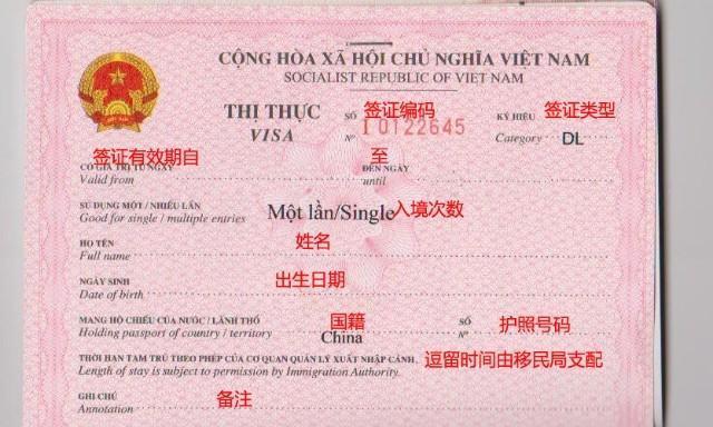 越南签证是什么样的? 签证 越南 护照 新浪新闻