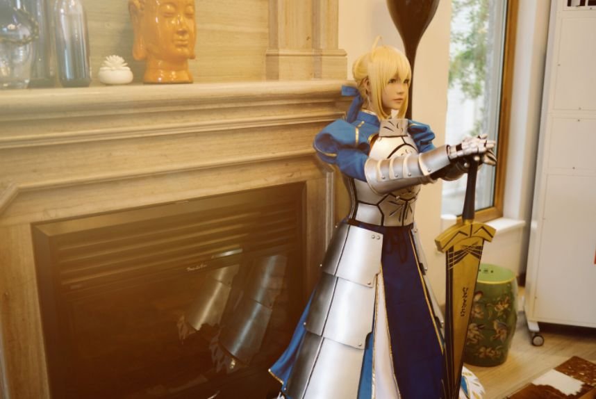 技术宅神改造最稀奇COSPLAY，人偶版Saber逼真还原|人偶|实体|真人_新浪新闻