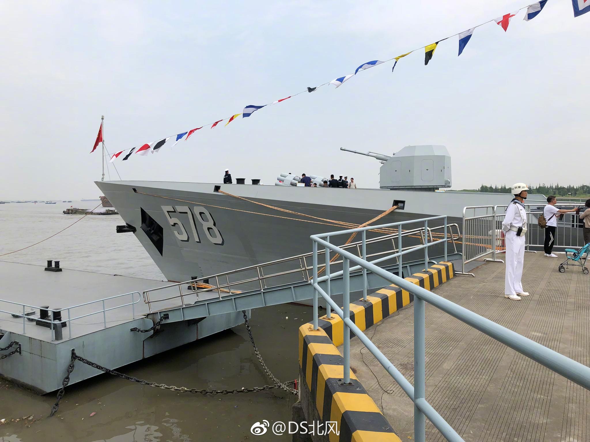 扬州号导弹护卫舰（舷号 578）为054A型导弹护卫舰|导弹护卫舰|扬州|东海舰队_新浪新闻