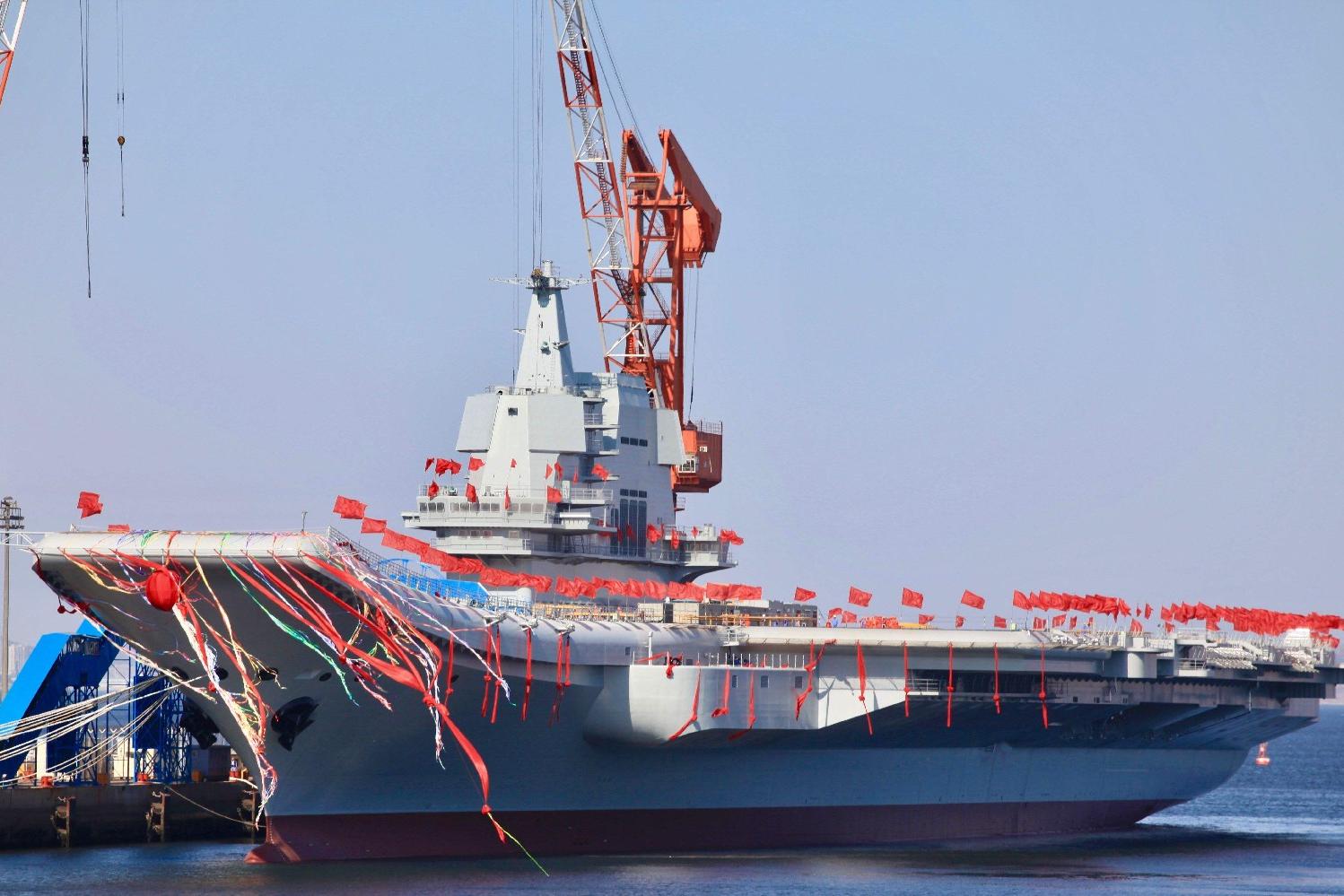 国产001A型航空母舰海试|航母|A型|辽宁舰_新浪新闻