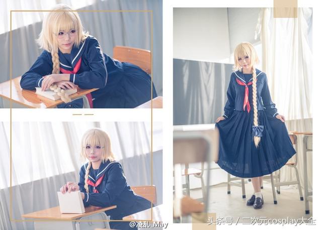 《Fate/EXTELLA》贞德cos,教室和jk感觉好清新美好!|贞德|教室|Fate/EXTELLA_新浪新闻