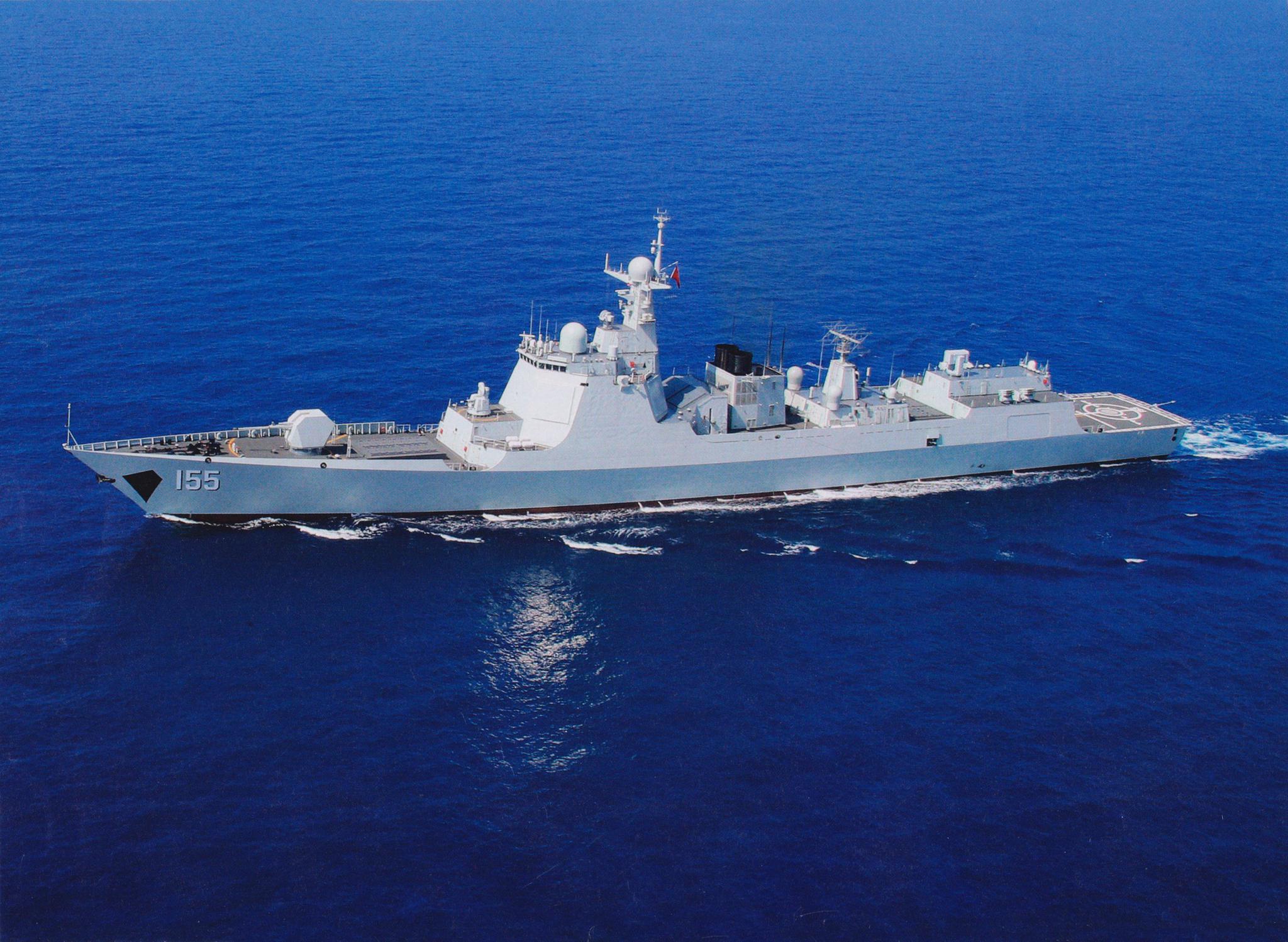 中国海军052D驱逐舰美图......（鼎盛yangheng扫图）|驱逐舰|中国海军|美图_新浪新闻