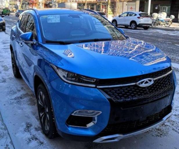 蓝色奇瑞星途TXL！比长城WEY大气 轴距2697mm配1.6T 或12万起-新浪汽车