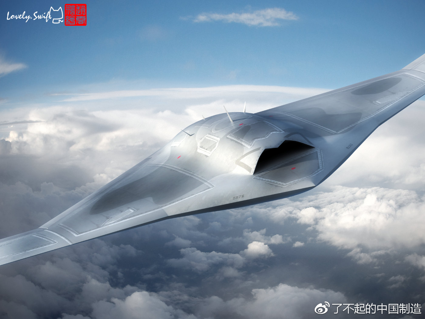 彩虹家族又推出一独特无人机，外形酷似X47B，或成中国首款舰载无人机|无人机|彩虹|舰载_新浪新闻