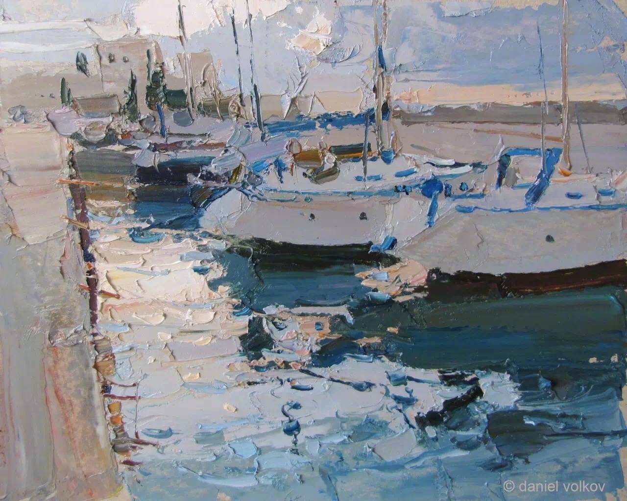 融化在阳光中 I Daniel Volkov 刮刀画|刮刀|阳光_新浪新闻