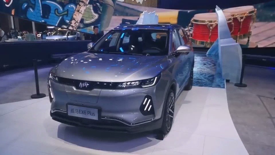 威马EX6 Plus现场实拍，新车延续了威马家族化的设计风格|威马|实拍|新车_新浪新闻