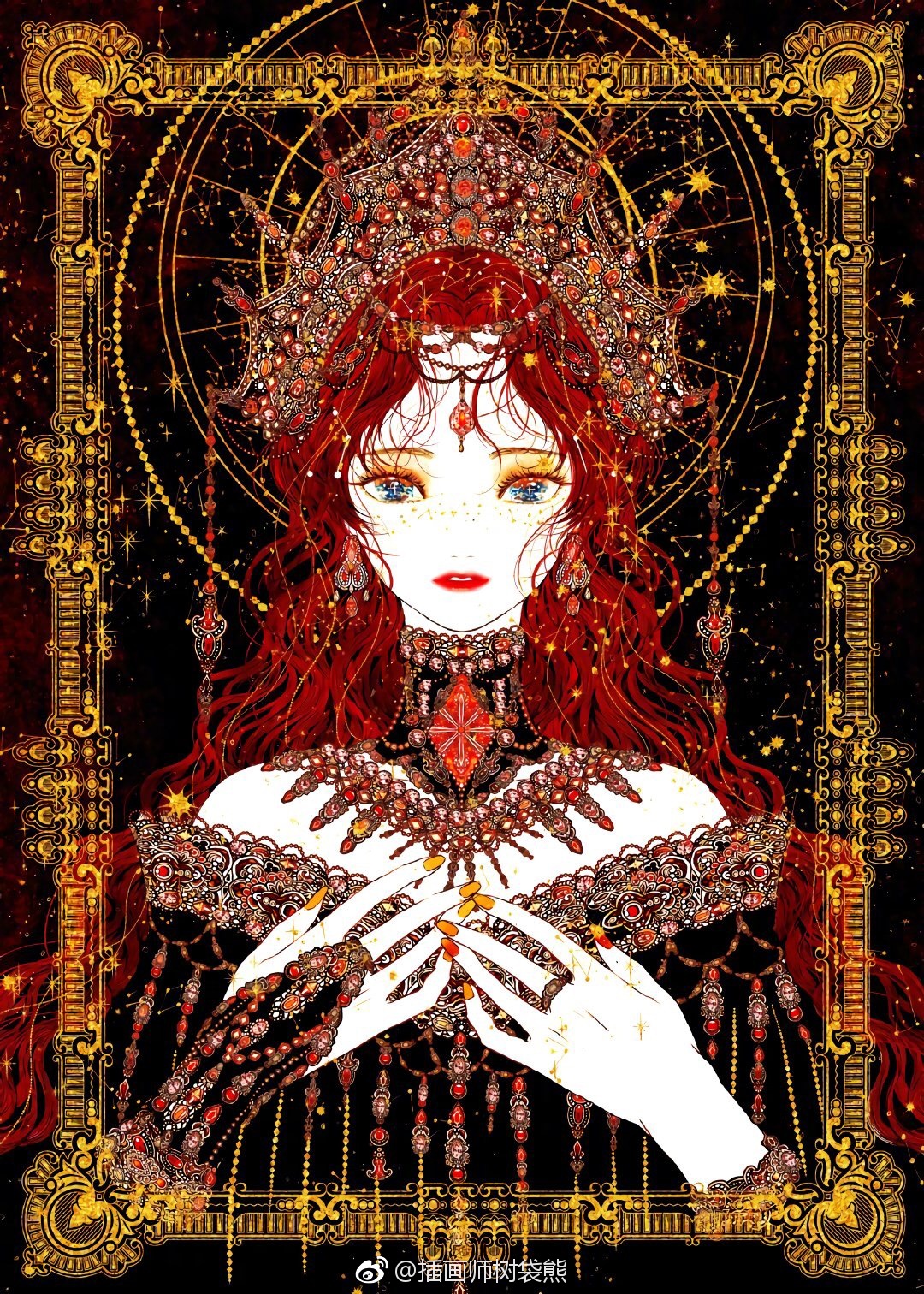 韩国插画师 libet_hs 绮丽的少女插画设计作品|插画师|少女|韩国_新浪新闻