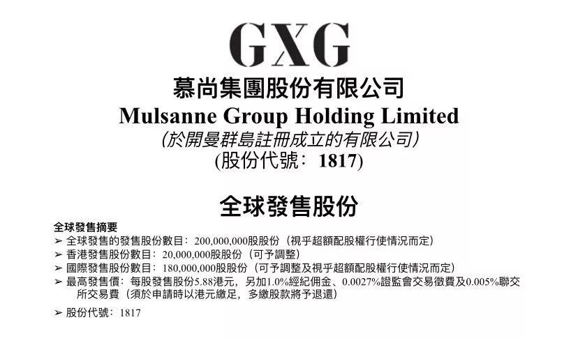 宁波男装GXG今日在港上市 首日市值破40亿港元|太平鸟|慕尚|杉杉品牌_新浪新闻