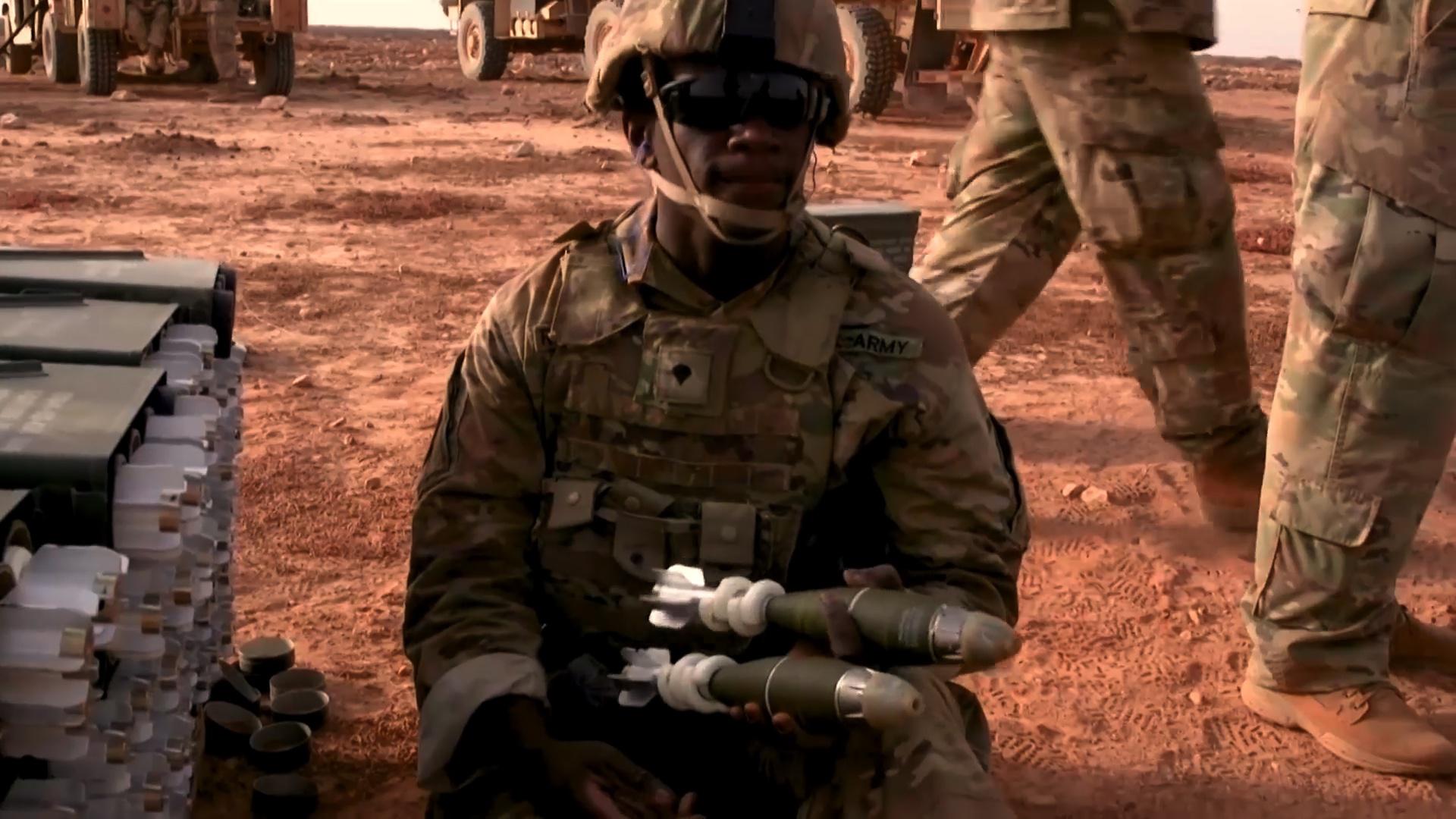 美国陆军步兵团，在“非洲狮2021”军演中，使用M224迫击炮！_新浪新闻