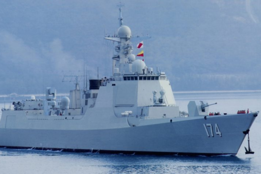 外媒：中国海军升级版052D驱逐舰首次起航，应对紧张局势|驱逐舰|导弹驱逐舰|中国海军_新浪新闻