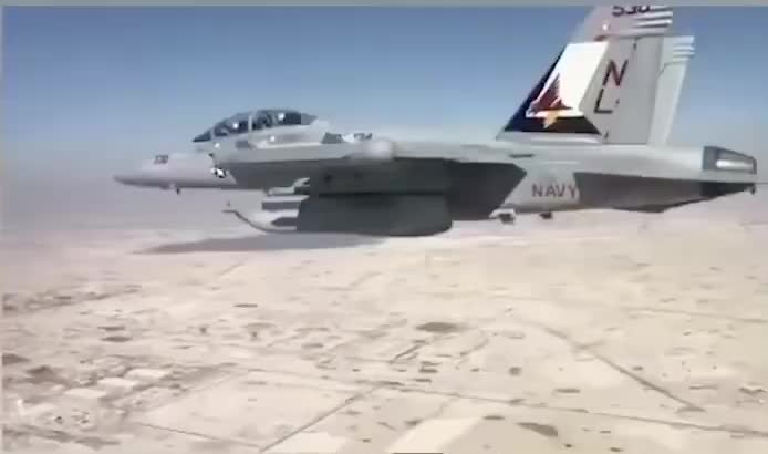 F18大黄蜂战斗机暴力挂载 让你们看看我的拳头多厉害_新浪新闻