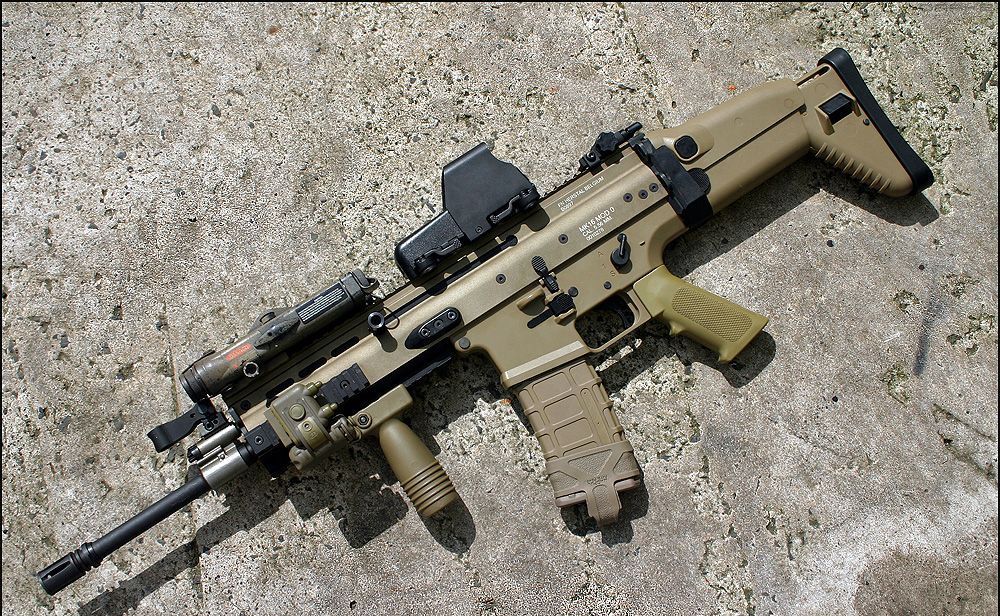 枪械图鉴FN SCAR突击步枪|突击步枪|弹匣|导轨_新浪新闻