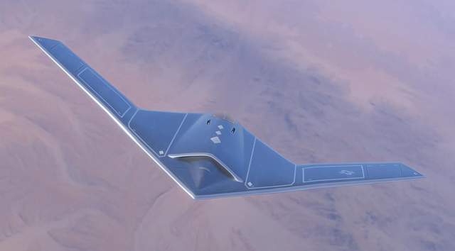 美新一代无人机RQ-180，充当通信节点作用，战场生存力突出