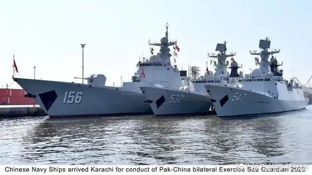 中巴海上演习中的052DL型驱逐舰，引发防务新闻网站的关注和报道|巴基斯坦|中巴|演习_新浪新闻