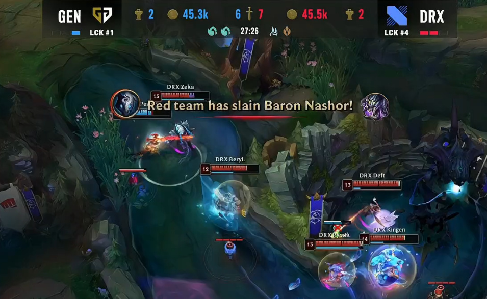 Ruler尽力了！GEN止步四强，DRX让一追三晋级决赛