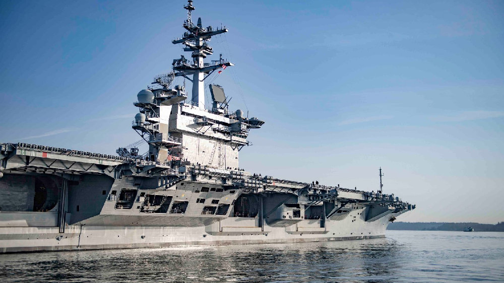 罗斯福号(CVN 71)于2023年3月17日离开华盛顿布雷默顿后通过普吉特海|罗斯福号|布雷默顿|华盛顿_新浪新闻