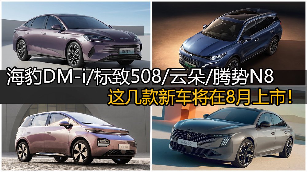 海豹DM-i/标致508/云朵/腾势N8，这几款新车将在8月上市！-新浪汽车