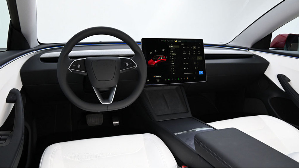 新款特斯拉Model 3焕新版内饰实拍 新理念挺香-新浪汽车