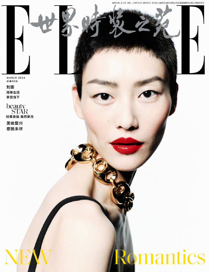 刘雯，《ELLE》三月刊开季封面，寸头造型吸睛|ELLE|寸头|刘雯_新浪新闻