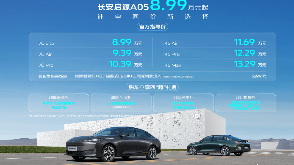 8.99万元起，长安起源A05对比秦PLUS究竟有何优势？-新浪汽车