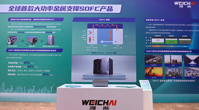 潍柴发布全球首款大功率金属支撑商业化SOFC产品，问鼎全球第一|燃料电池|潍柴|能源_新浪新闻