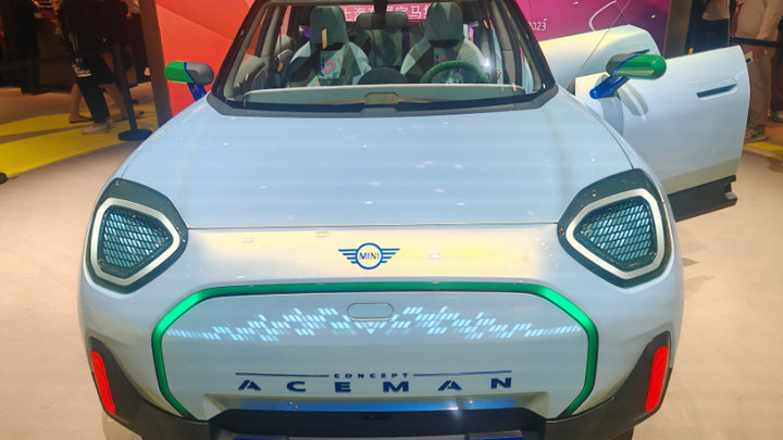 【上海车展直击】MINI首款纯电概念车，MINI Concept Aceman亮相-新浪汽车