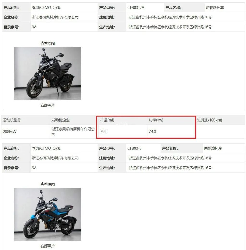 春风800NK量产车公布，186公斤、100匹马力！