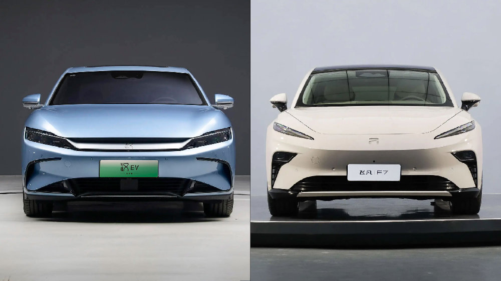 25万预算 掀背新秀飞凡F7和热销家轿汉EV冠军版怎么选-新浪汽车