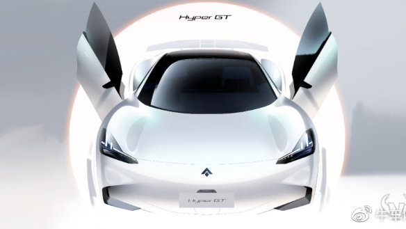 Hyper GT渲染图曝光，鸥翼门+三段式尾翼，12月30日亮相-新浪汽车