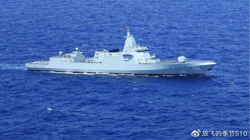 108咸阳号万吨大驱：入列海军仅二个月，就参与潜舰对抗演训，我军事|南海|新锐|潜舰_新浪新闻