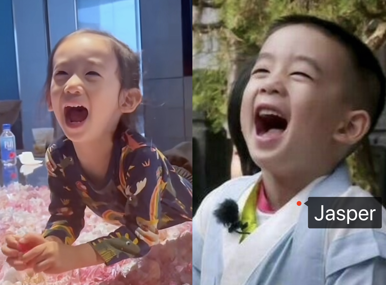 应采儿平安夜晒照，母子三人穿亲子装出镜，围绕圣诞树合影好温馨