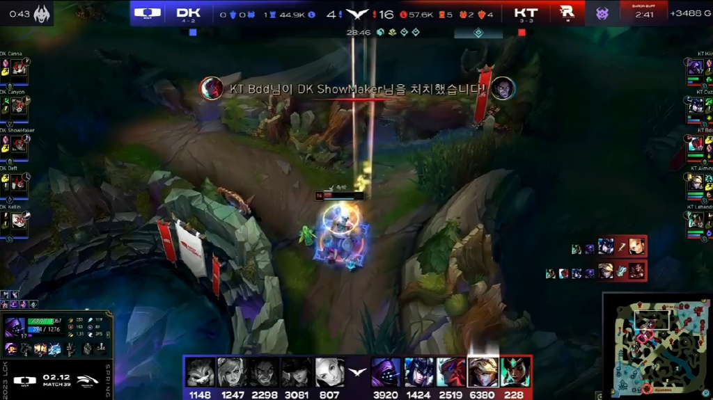 12分钟7比0！LCK夺冠大热DK惨遭KT碾压