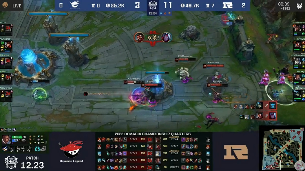 青春版小虎？丽桑卓加里奥RNG以3比0击败AL晋级